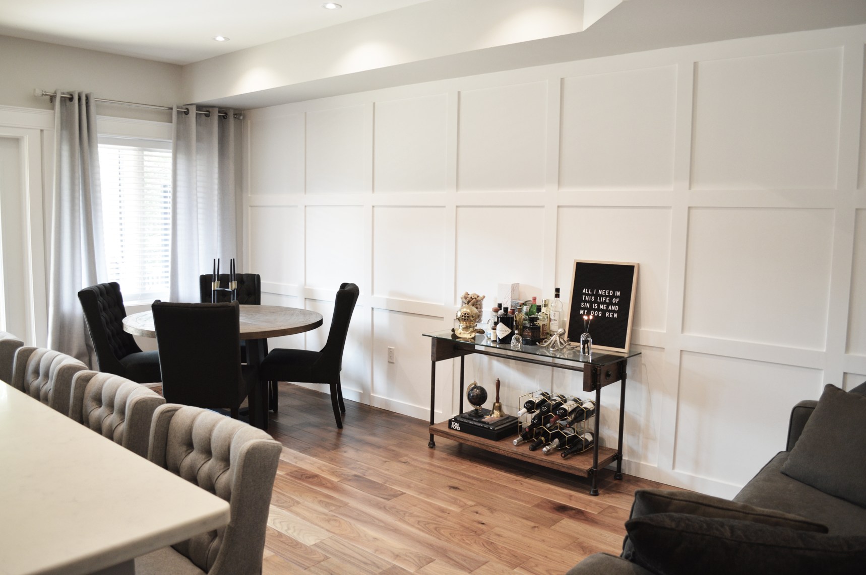 Our DIY Board and Batten Grid Wall