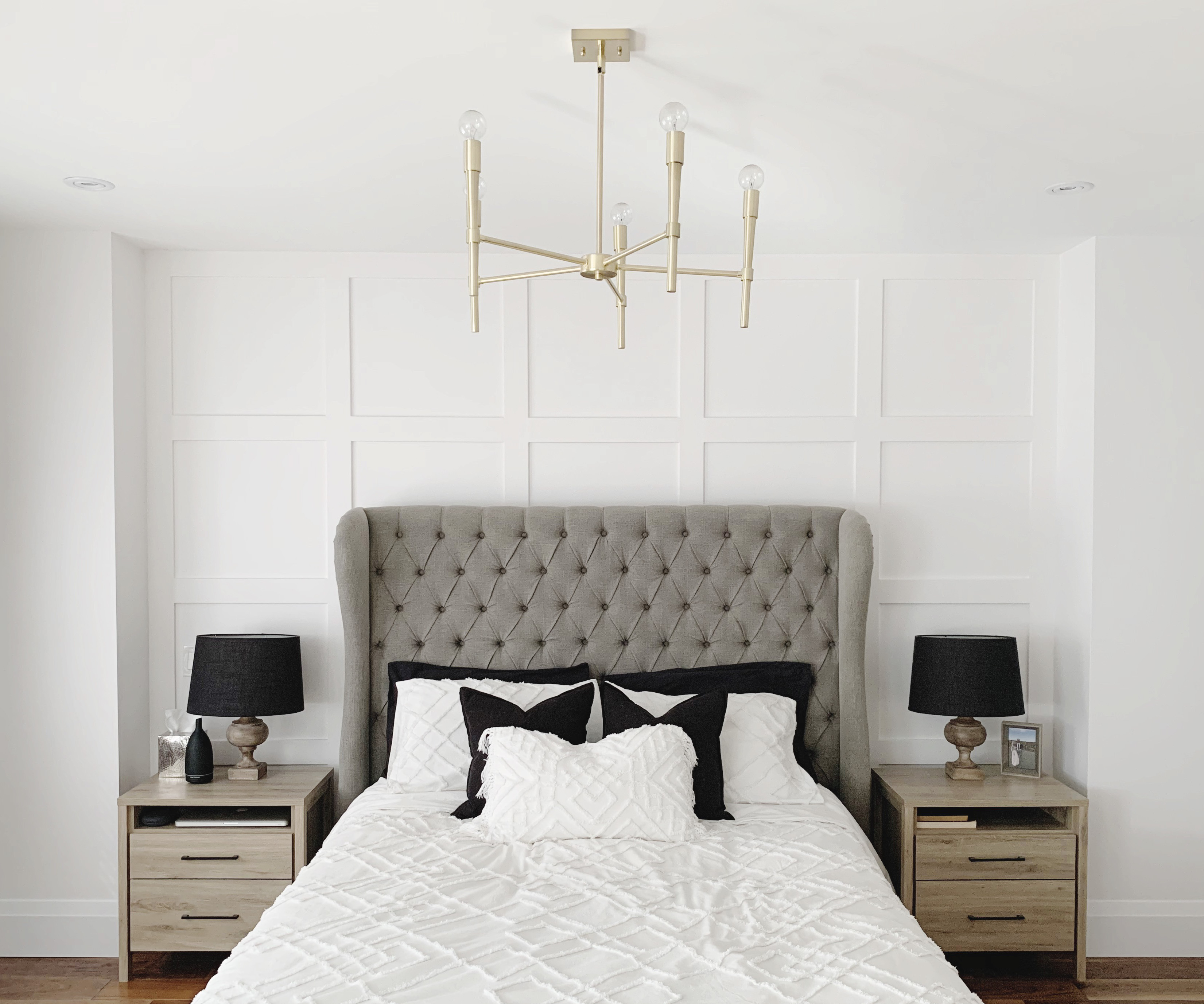 Our DIY Master Bedroom Feature Wall