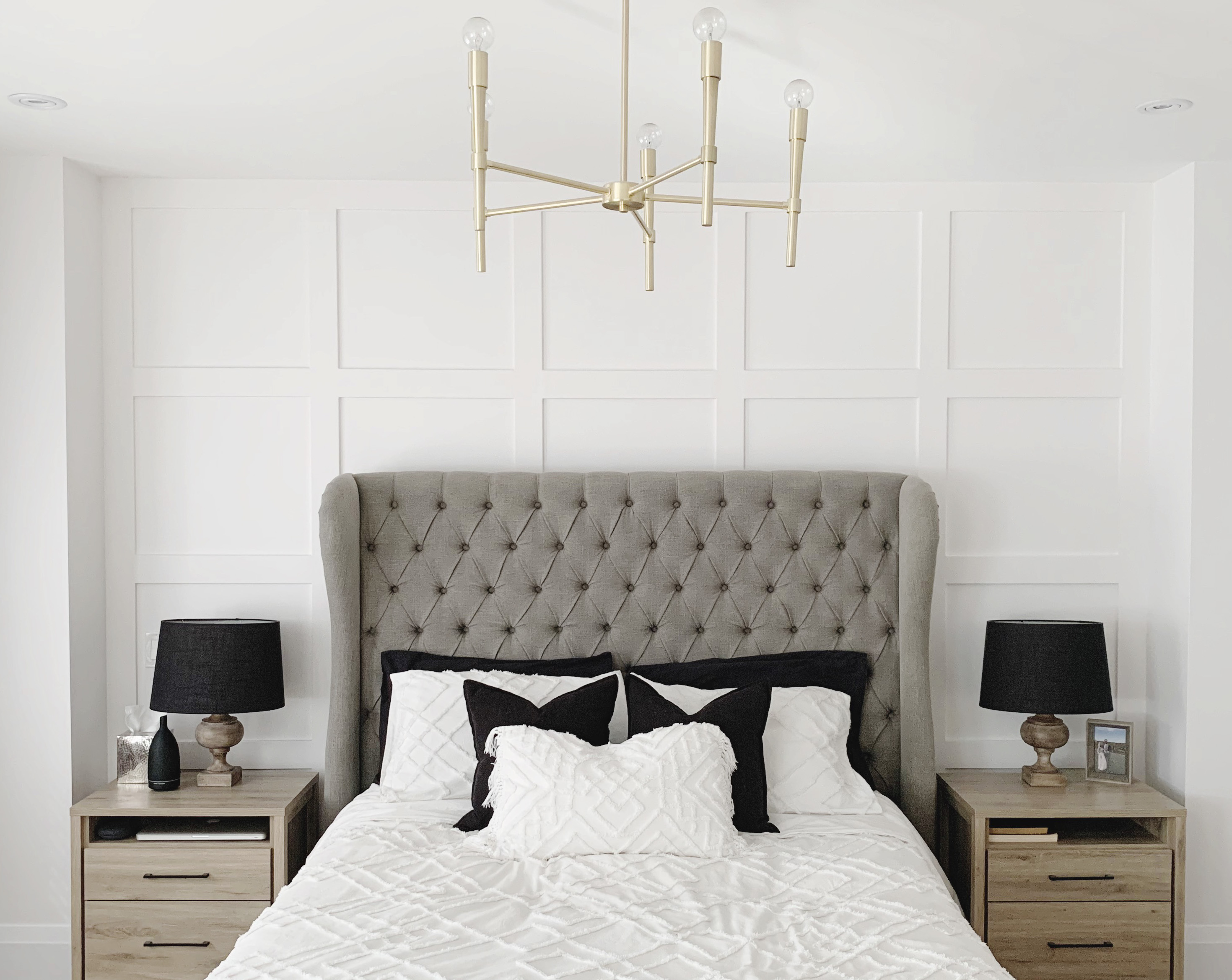 Our DIY Master Bedroom Feature Wall